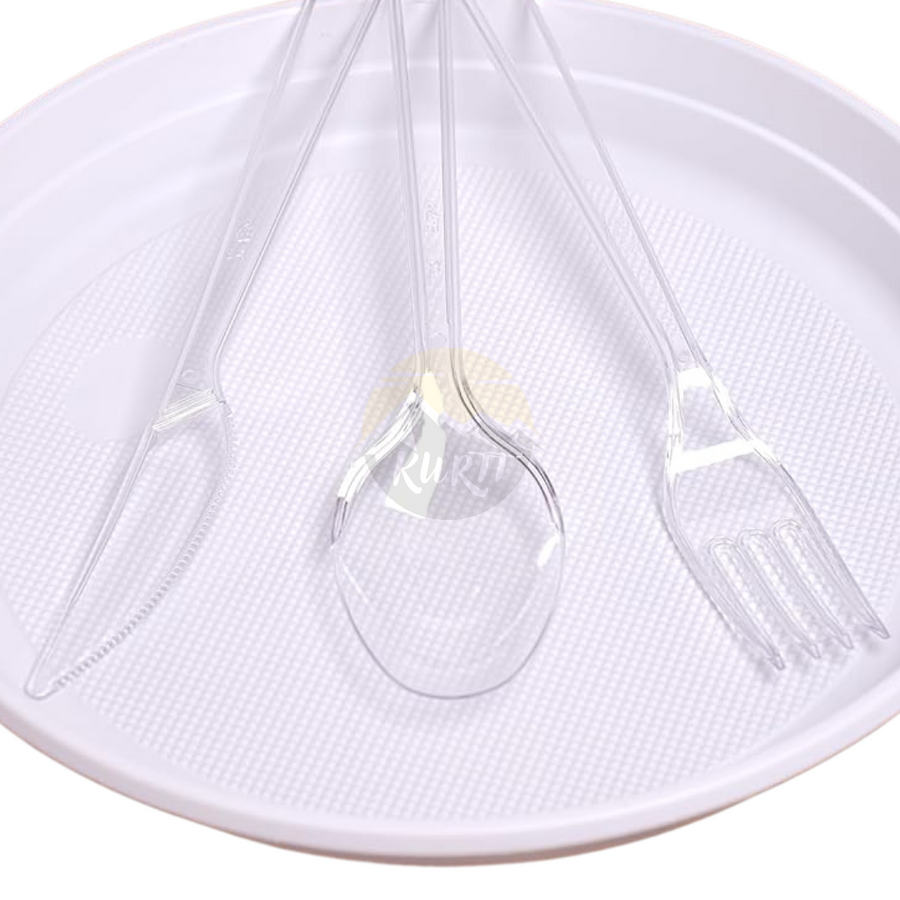 Plastic lepels (extra sterk) - herbruikbaar lepel - 18cm Transparant ...